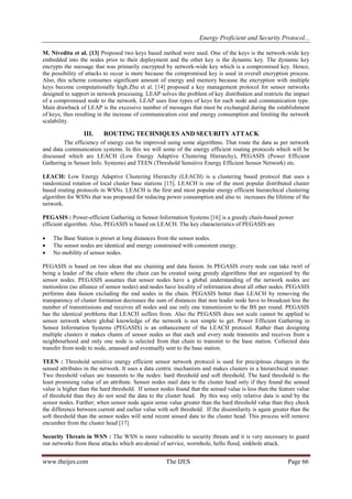 Energy Proficient and Security Protocol for WSN: A Review | PDF