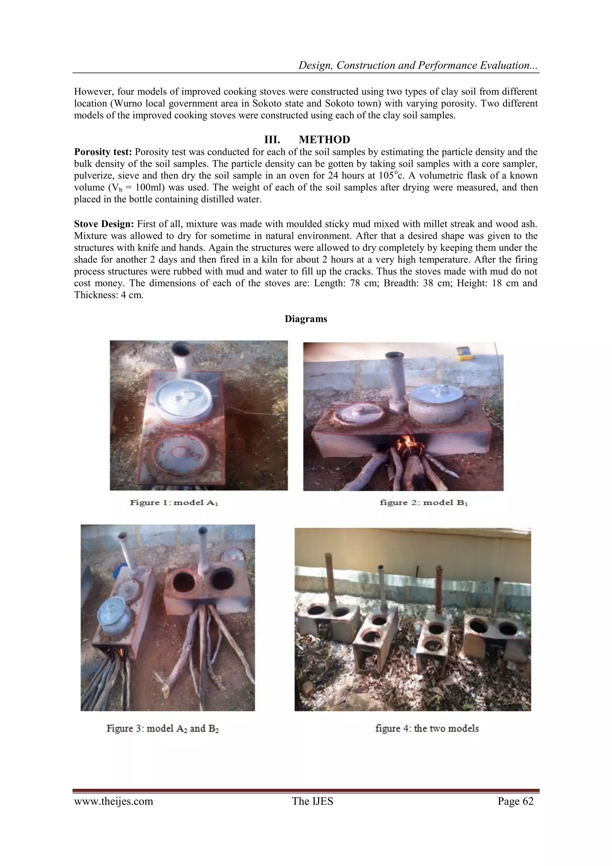 Design, Construction and Performance Evaluation of Two Types of ...