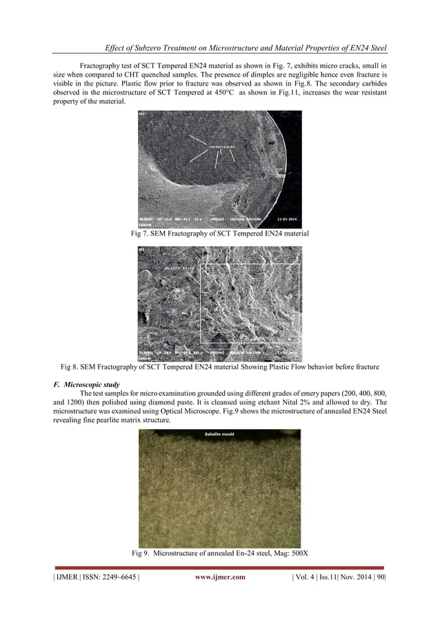Effect of Subzero Treatment on Microstructure and Material Properties ...
