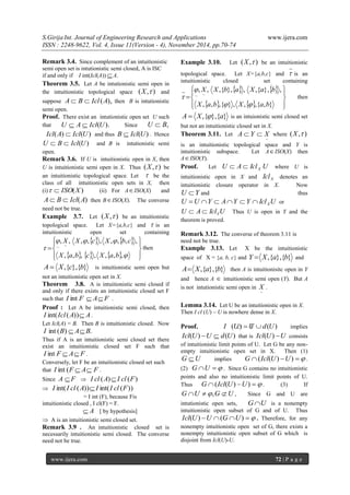 Some More Results on Intuitionistic Semi Open Sets | PDF