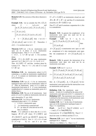 Some More Results on Intuitionistic Semi Open Sets | PDF