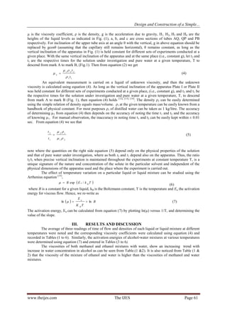Design and Construction of a Simple and Reliable Temperature Control Viscometer and its ...