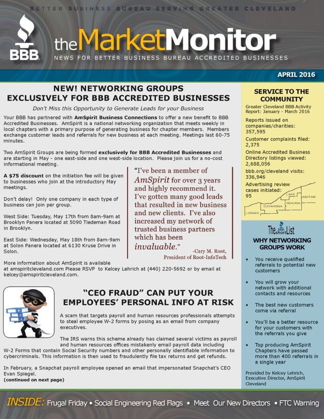 April 2016 BBB Market Monitor | PDF