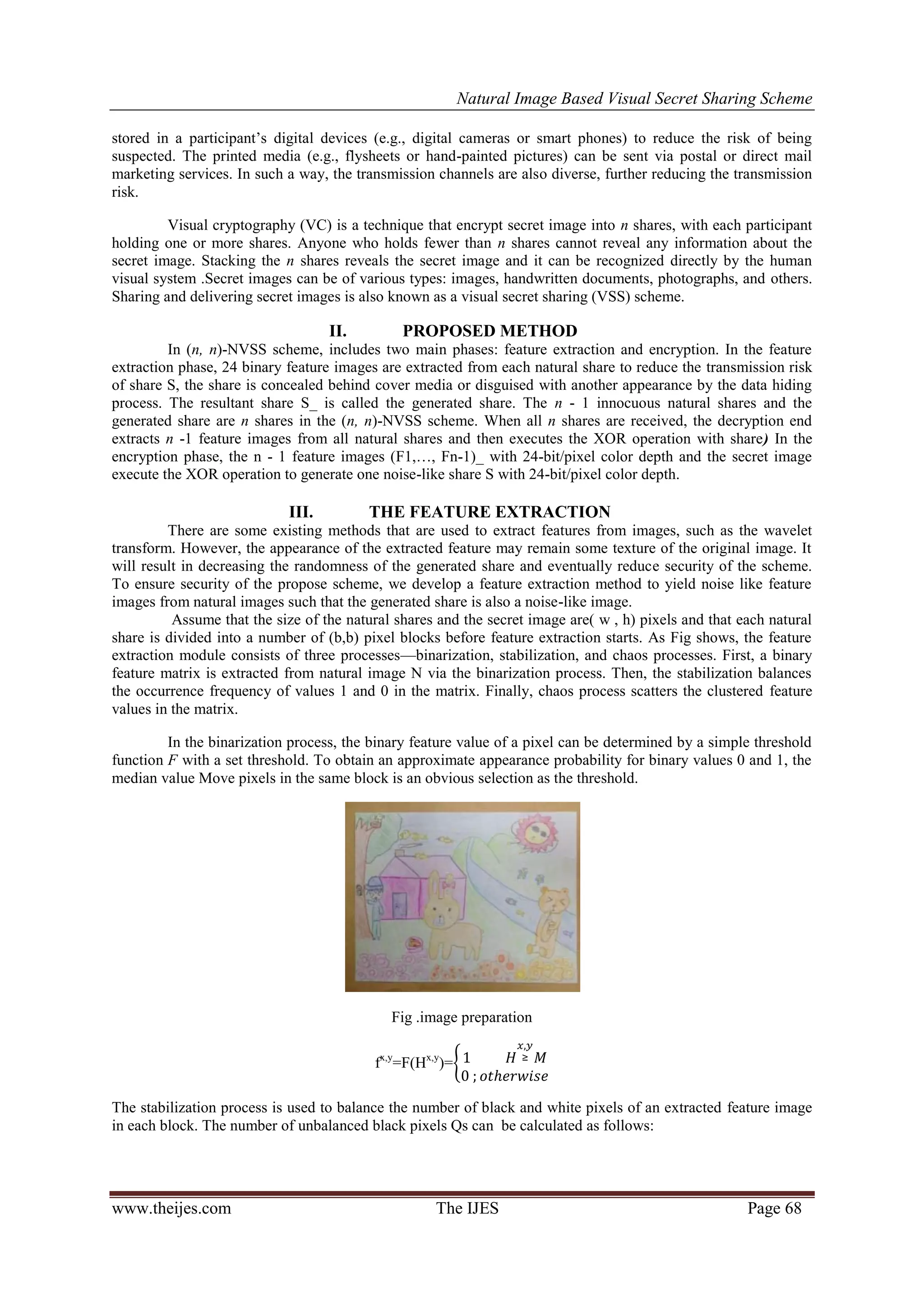 Natural Image Based Visual Secret Sharing Scheme | PDF