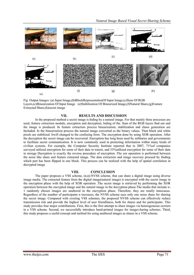 Natural Image Based Visual Secret Sharing Scheme | PDF