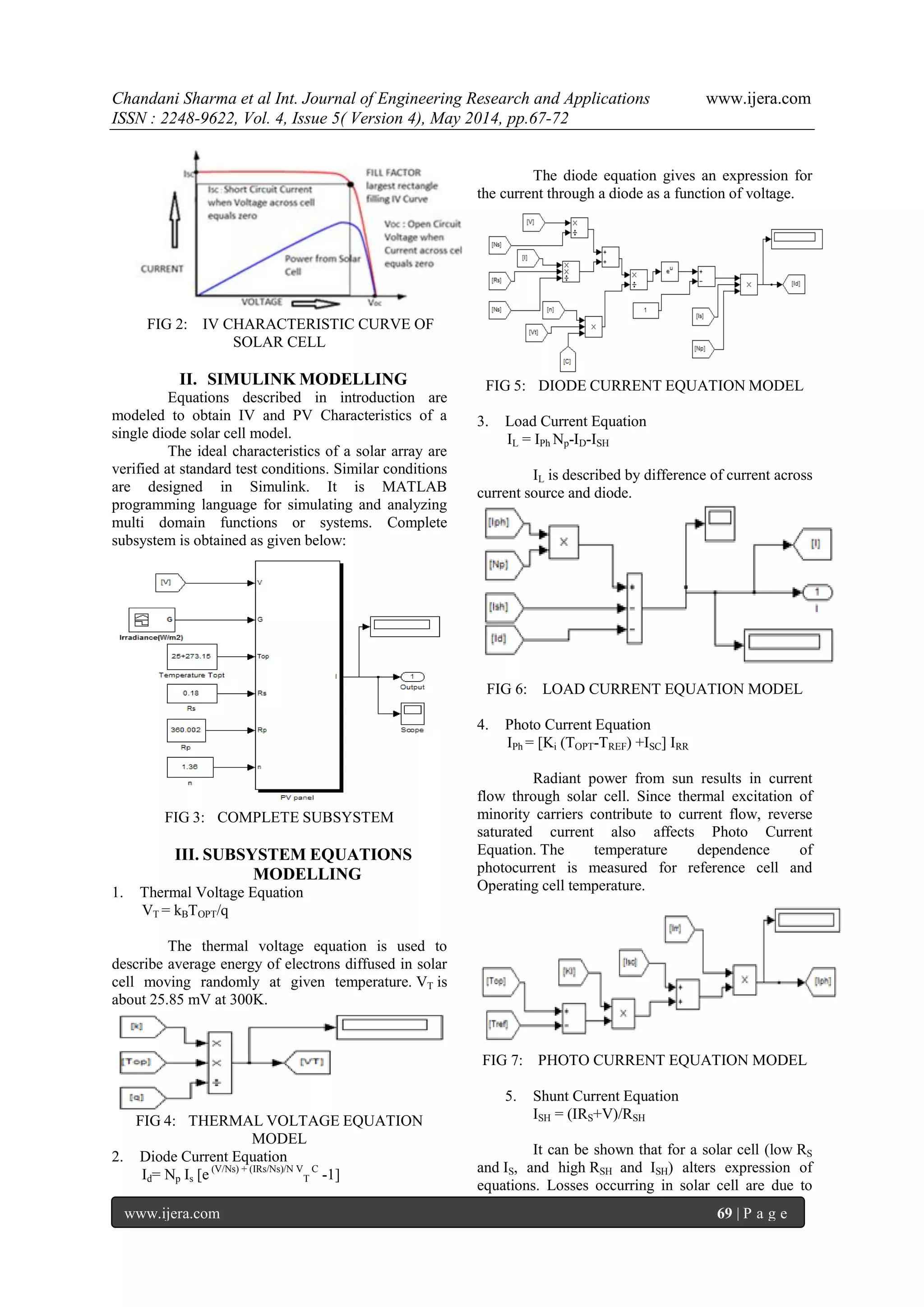 solar panel mathematical modelling using simulink | PDF