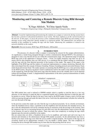 Monitoring and Centering a Remote Discrete Using Rfid through Sim ...