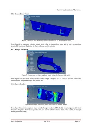 Numerical Simulation of Bumper Impact Analysis and To Improve Design ...