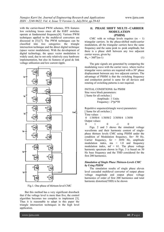 Investigation of THD for Cascaded Multi-Level Inverter Using ...