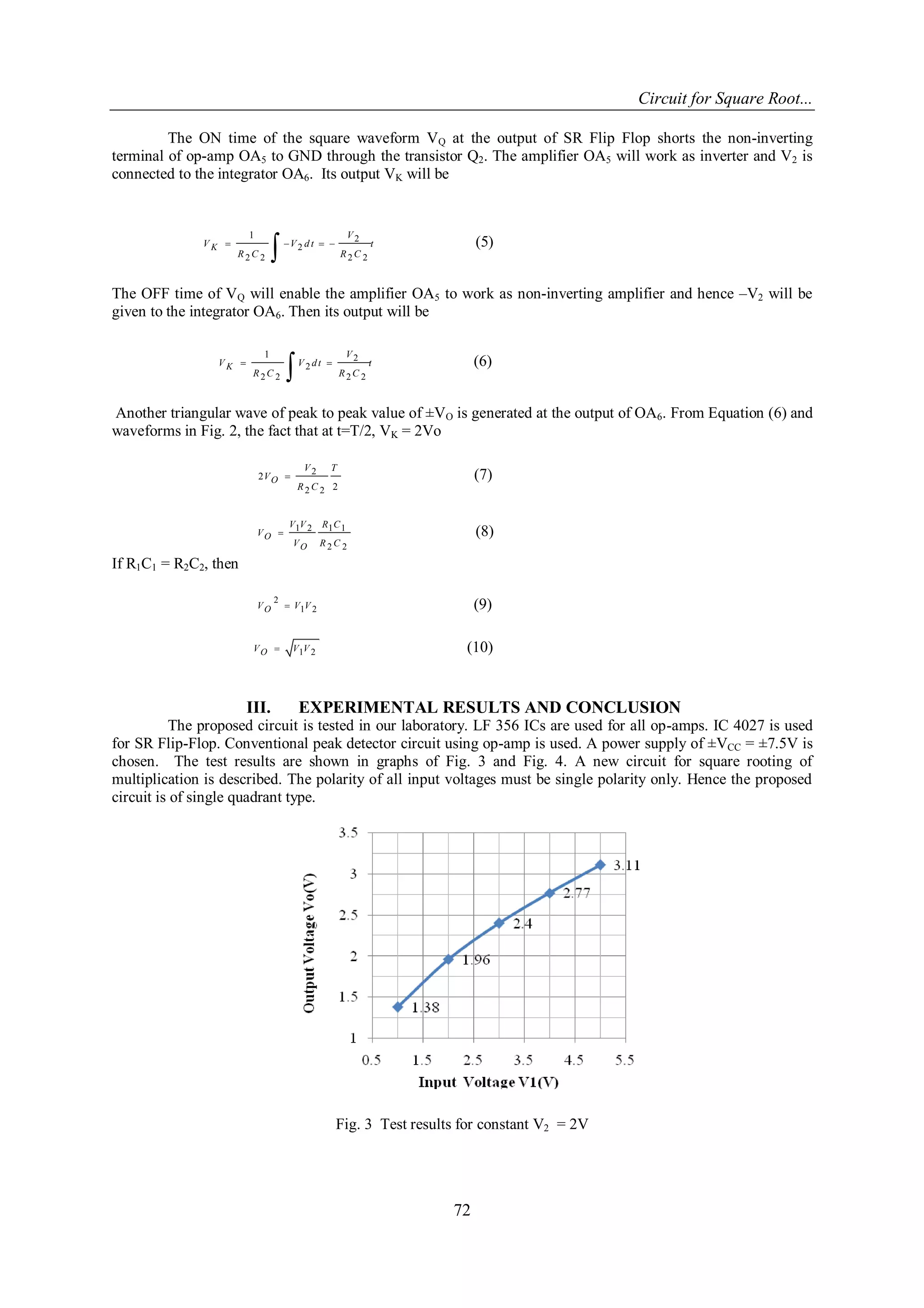 Circuit for Square Root of Multiplication | PDF
