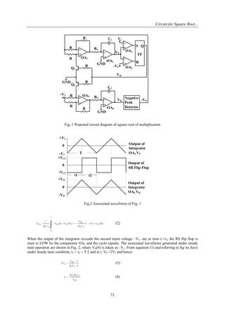 Circuit for Square Root of Multiplication | PDF