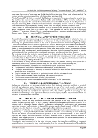 Methods for Risk Management of Mining Excavator through FMEA and FMECA | PDF | Mechanical and ...