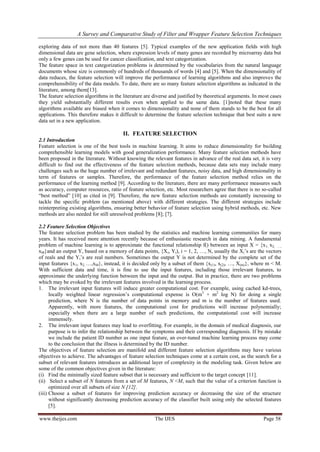 A Survey and Comparative Study of Filter and Wrapper Feature Selection Techniques | PDF