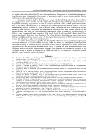 Hybrid Algorithm for Dose Calculation in Cms Xio Treatment Planning ...