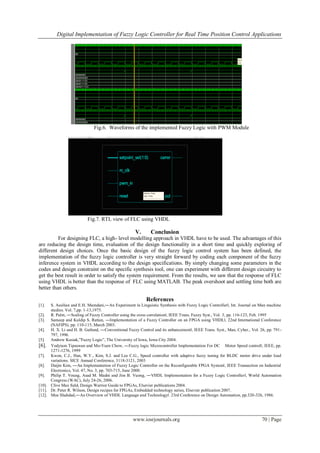 Digital Implementation of Fuzzy Logic Controller for Real Time Position Control Applications ...