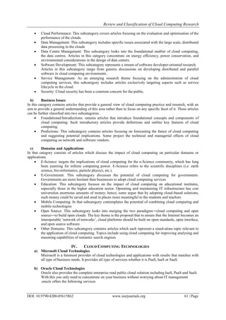 Review and Classification of Cloud Computing Research | PDF