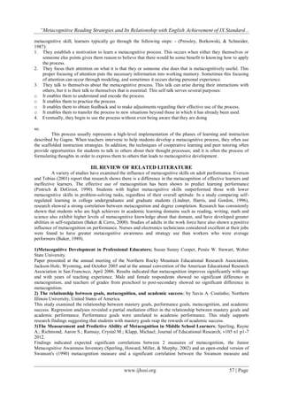 “Metacognitive Reading Strategies and Its Relationship with English ...