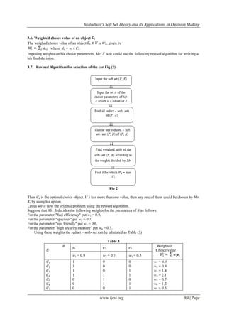 Molodtsov's Soft Set Theory and its Applications in Decision Making | PDF