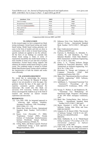 Comparative Analysis of Model Based Testing and Formal Based Testing ...