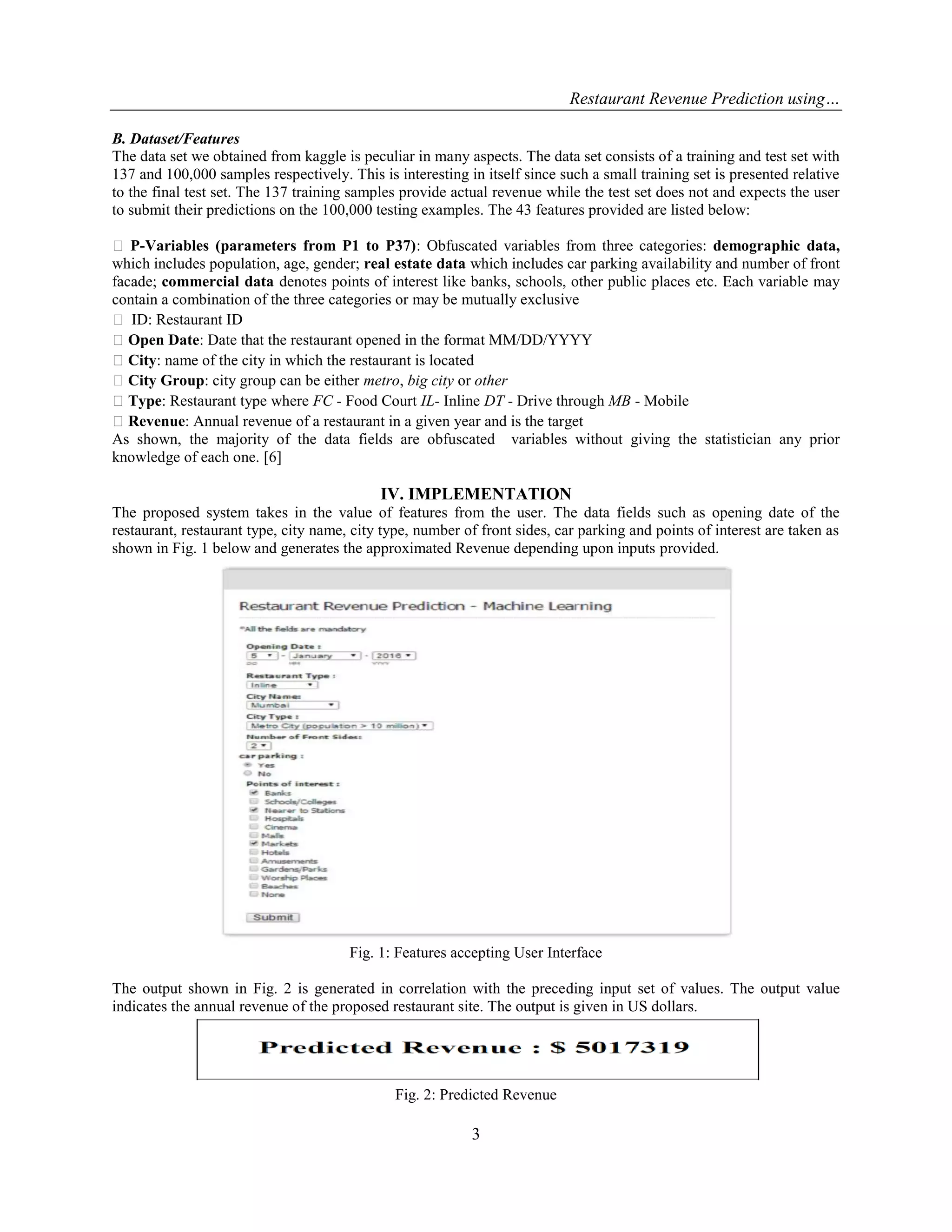 Restaurant Revenue Prediction Using Machine Learning Pdf