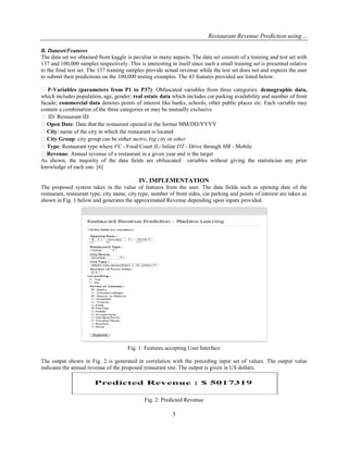 Restaurant Revenue Prediction using Machine Learning | PDF