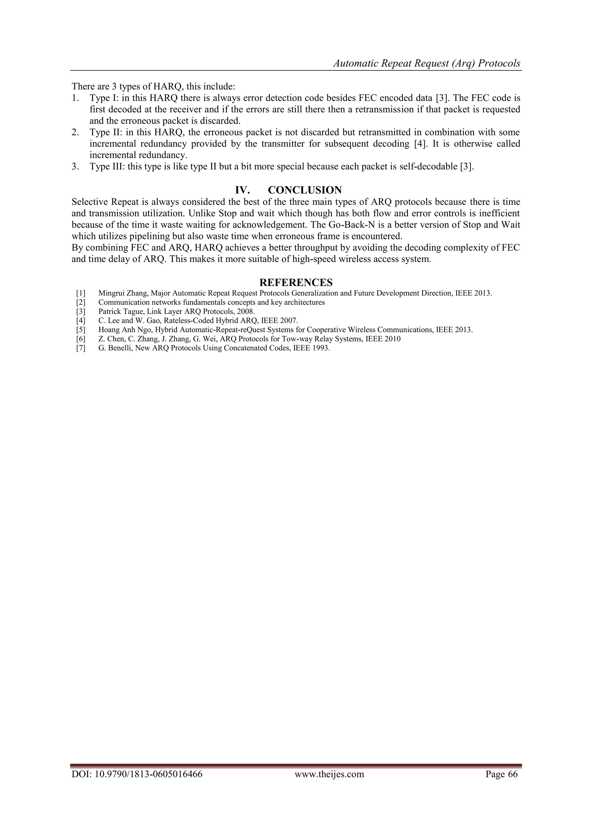 Automatic Repeat Request Arq Protocols Pdf Computer Networking Computing