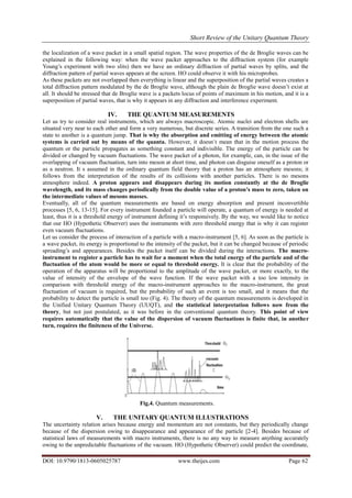 Short Review of the Unitary Quantum Theory | PDF | Physics | Science