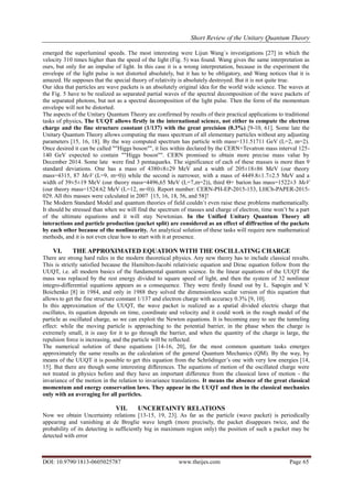 Short Review of the Unitary Quantum Theory | PDF