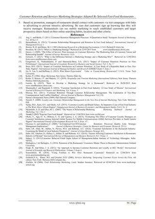 Customer Retention and Services Marketing Strategies Adopted By ...