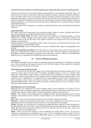 Customer Retention and Services Marketing Strategies Adopted By ...