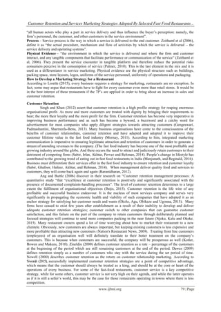 Customer Retention and Services Marketing Strategies Adopted By ...