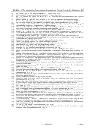 The Effect Of Job Motivation, Compensation, Organizational Culture ...