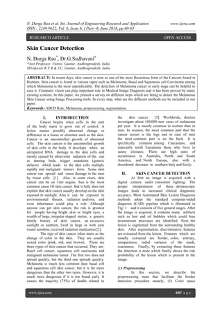 Skin Cancer Detection | PDF