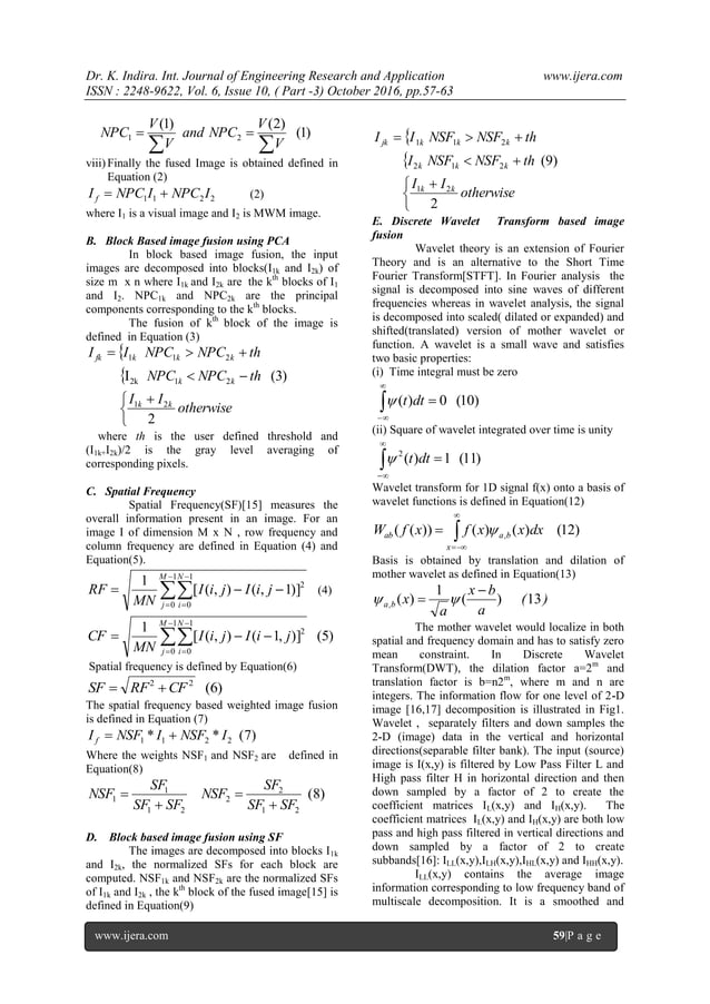 Pixel Based Fusion Methods for Concealed Weapon Detection | PDF
