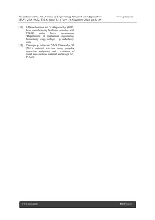 Selection of Equipment by Using Saw and Vikor Methods | PDF