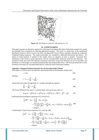 Alternative and Explicit Derivation of the Lattice Boltzmann Equation for the Unsteady ...