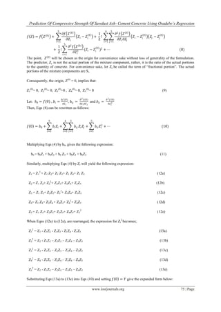 Prediction of Compressive Strength of Sawdust Ash- Cement Concrete Using Osadebe’s Regression ...