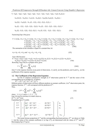 Prediction of Compressive Strength of Sawdust Ash- Cement Concrete Using Osadebe’s Regression ...