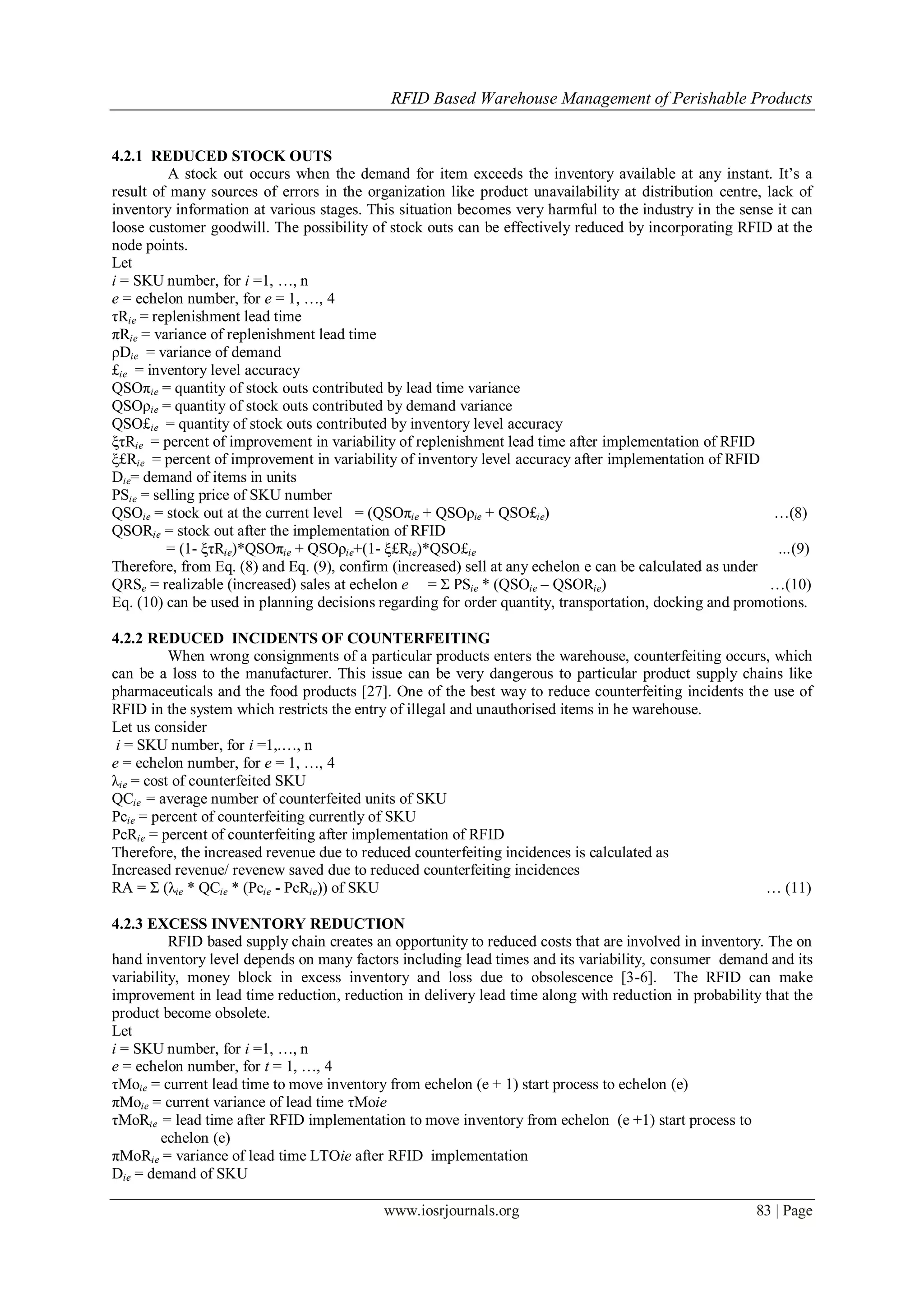 RFID Based Warehouse Management of Perishable Products | PDF