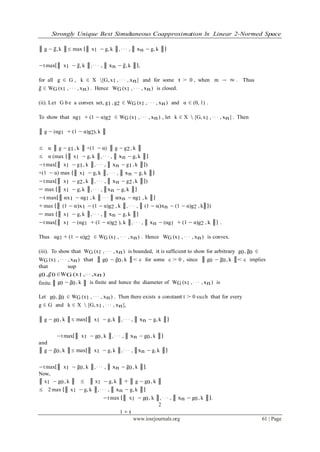 Strongly Unique Best Simultaneous Coapproximation in Linear 2-Normed Spaces | PDF | Programming ...