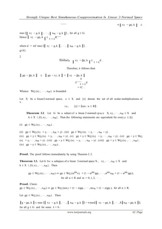 Strongly Unique Best Simultaneous Coapproximation in Linear 2-Normed Spaces | PDF | Programming ...