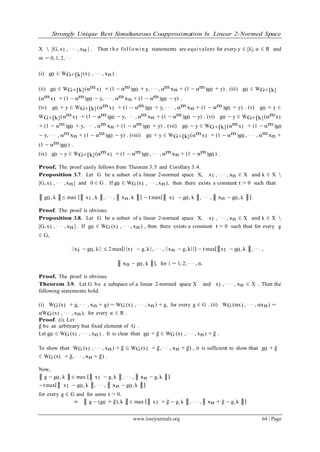 Strongly Unique Best Simultaneous Coapproximation in Linear 2-Normed Spaces | PDF | Programming ...