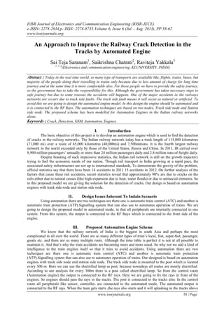 An Approach to Improve the Railway Crack Detection in the Tracks by ...