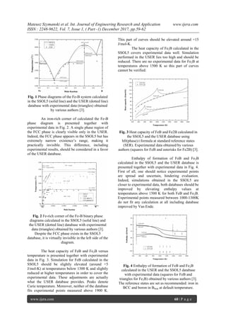 Thermodynamic Assessment of the Fe-B System in the Ssol5 and User Databases | PDF