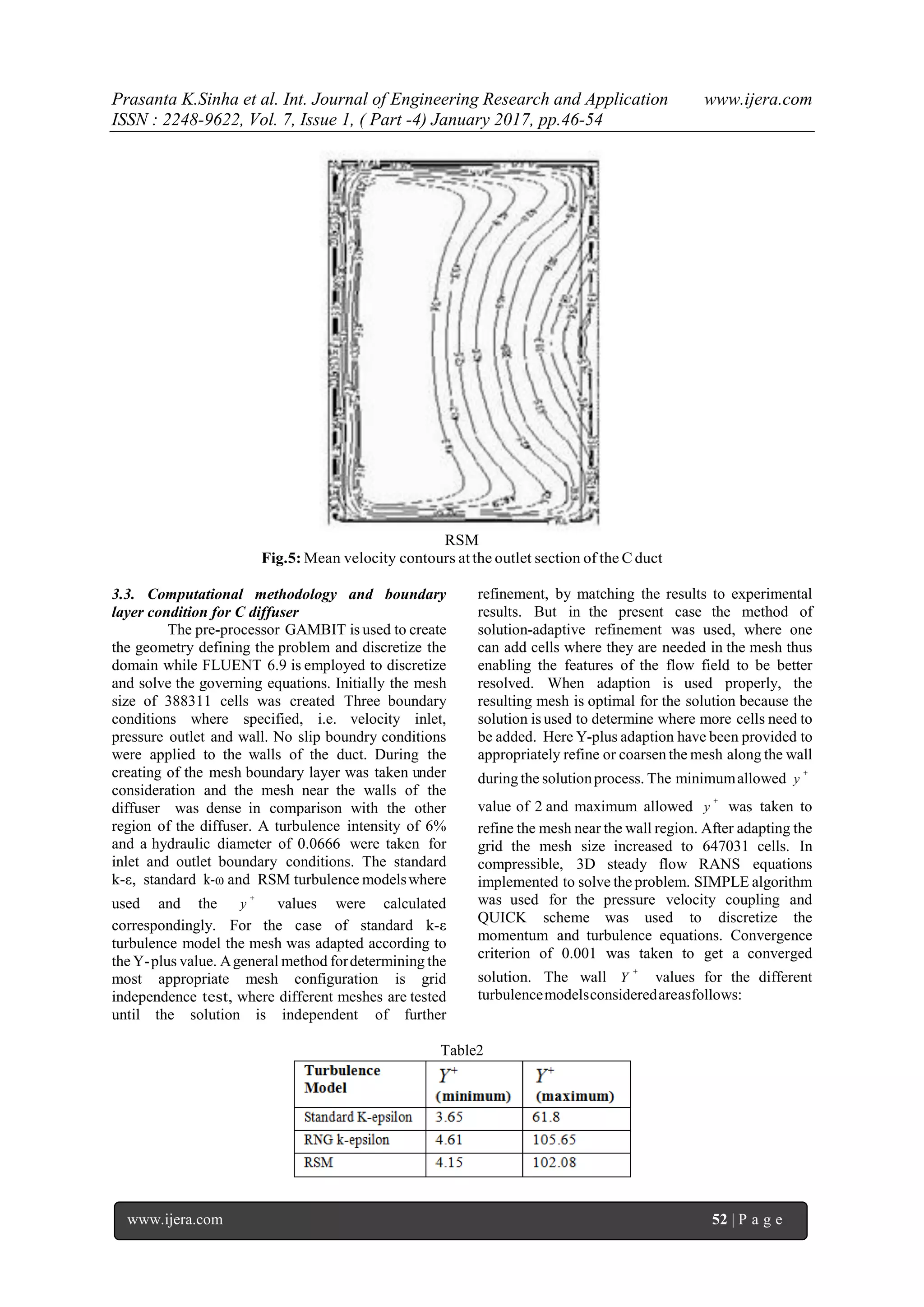 Flow Development through a Duct and a Diffuser Using CFD | PDF