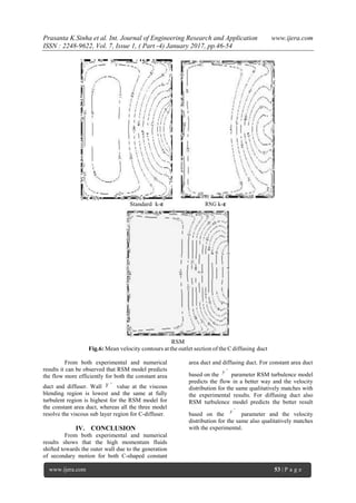 Flow Development through a Duct and a Diffuser Using CFD | PDF