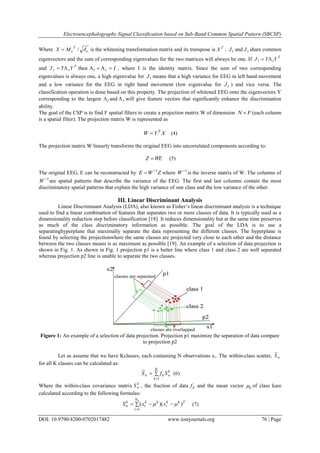 ElectroencephalographySignalClassification based on Sub-Band Common Spatial Pattern (SBCSP) | PDF