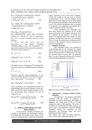 Direction of Arrival Estimation Based on MUSIC Algorithm Using Uniform and Non-Uniform Linear ...