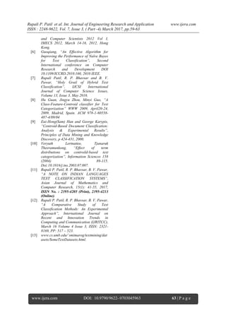 A Comparative Study of Centroid-Based and Naïve Bayes Classifiers for Document Categorization | PDF