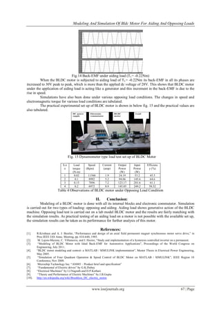 Modeling and Simulation of Bldc Motor for Aiding and Opposing Loads | PDF